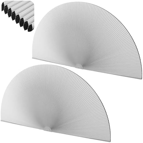 Amazon.com: Macarrie 2 Pack Arch Window Shade Blackout Fully Shade Fabric Cellular Cordless ...