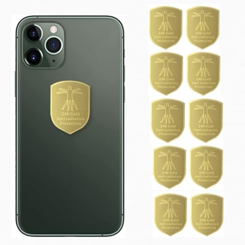 24K Gold Anti-Radiation Protection Shield (Sticker) - 6 Pack ...