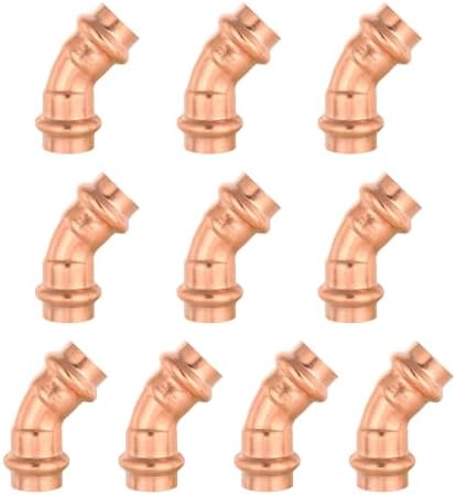 Amazon.com: (Pack of 10) EFIELD 1/2" x 1/2" Copper Press Fit 45 Degree ...