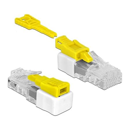 LINDY 40470 10 Port Schlösser sichern RJ45 Buchsen mit Schlüssel ...