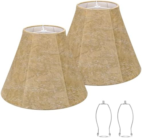 Amazon.com: Rustic Lampshades Set of 2, Bell Lamp Shades Replacement 6 ...