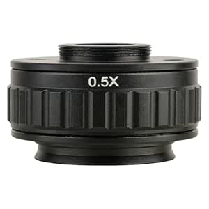 KOPPACE 0.5X C-Mount Lens 0.5X CTV Adapter for Trinocular Stereo Zoom Microscope Camera 0.5 ...