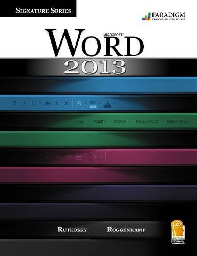 Sig Word 2013 Text with CD and SNAP: RUTKOSKY ROGGENKAMP: 9780763852009 ...