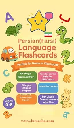 Persian Alphabet Flashcards: Farsi Learning Cards, Montessori Printable ...