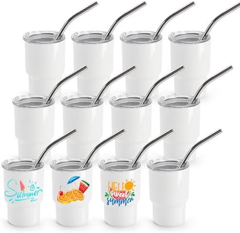 Amazon.com | YOUKE OLA 16 Pack Sublimation Shot Glasses Tumblers Blanks ...
