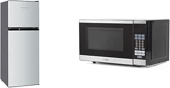 Amazon.com: Frestec 4.7 CU' Refrigerator, Mini Fridge with Freezer ...