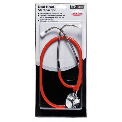 Labtron Dual Head Stethoscope [Set of 2] Color: Red: Amazon.com ...