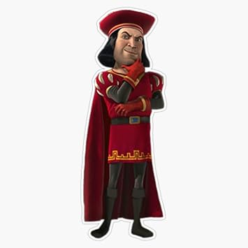 Amazon.com - Lord Farquaad Sticker Vinyl Waterproof Sticker Decal Car ...
