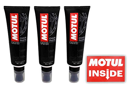 Amazon.com: Motul 106513 C5 Chain Paste 3 Pack with No-Mess Applicator ...