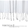 Amazon.com: HALL & PERRY Modern Transitional White Stripe Shower Curtain with Tassels - Vertical ...