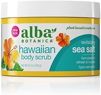 Amazon.com : Alba Botanica Hawaiian Body Scrub, Revitalizing Sea Salt ...