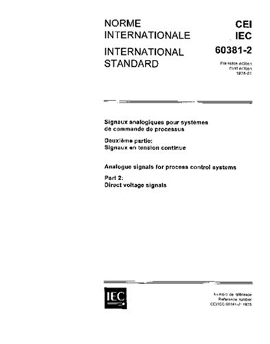 Buy IEC 60381-2 Ed. 1.0 b:1978, Analogue signals for process control ...