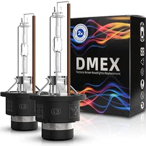 DMEX D2S - 35W - 4300K Xenon Headlight HID Bulbs Replacement - 2 Yr Warranty - Pack of 2 ...