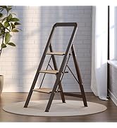 ToolArtess 3 Step Ladder Lightweight Step Stool with Handrail for ...