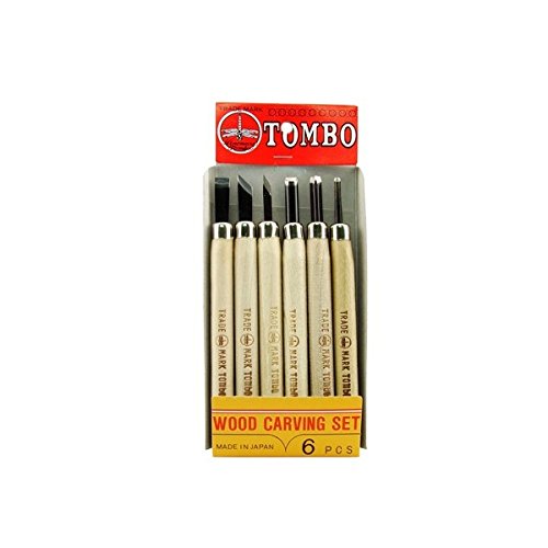 Buy 6pc Hinomaru Tombo Japanese Wood Carving Tools Knife Set Online at ...