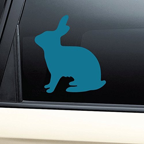 Bunny Rabbit Vinyl Decal Laptop Car Truck Bumper Window Sticker - Teal ...