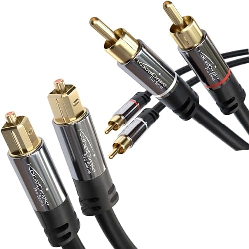 Amazon.com: KabelDirekt – RCA/Phono Cable – 3ft – 2 × 2 Plugs, Stereo ...