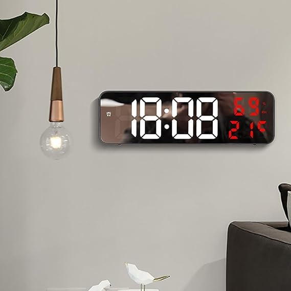 Buy Calyrex Modern Digital LED Time Date Alarm with Large Display ...