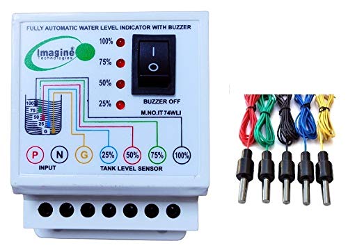Imagine Technologies Water Level Indicator with Alarm on Tank Full with ...