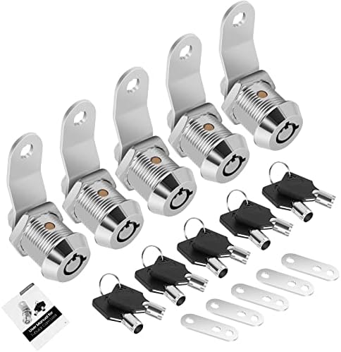 Amazon.com: 5 Pack Tool Box Lock with Keys, 5/8" Cabinet Lock Cam Lock Keyed Alike, Toolbox Lock ...