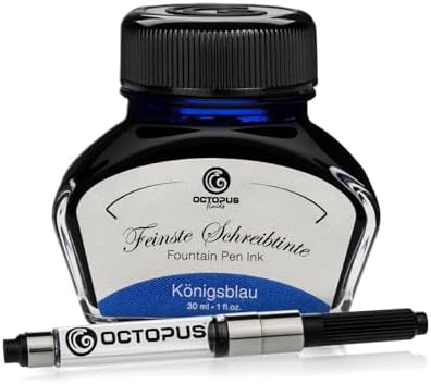 Octopus Fluids Königsblau - Writing ink including converter, Fountain ...