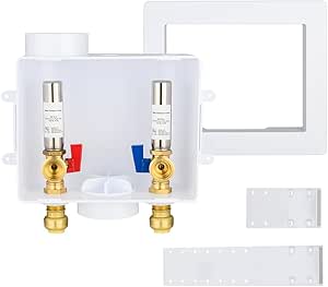 EFIELD Universal Washing Machine (Laundry) Outlet Box with Center Drain ...