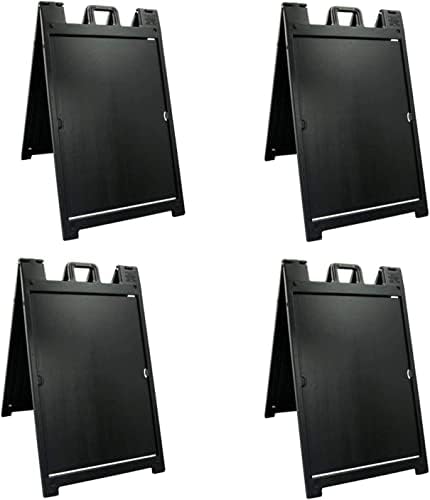 Amazon.com : Plasticade White 3-Pack Signicade Deluxe A-Frame Sidewalk ...