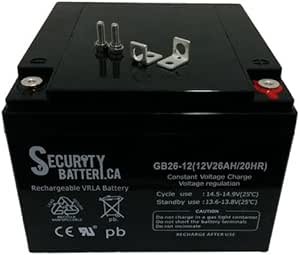 Security Brand OR Similar Replacement for 12V 26Ah - UB12260 Battery ...