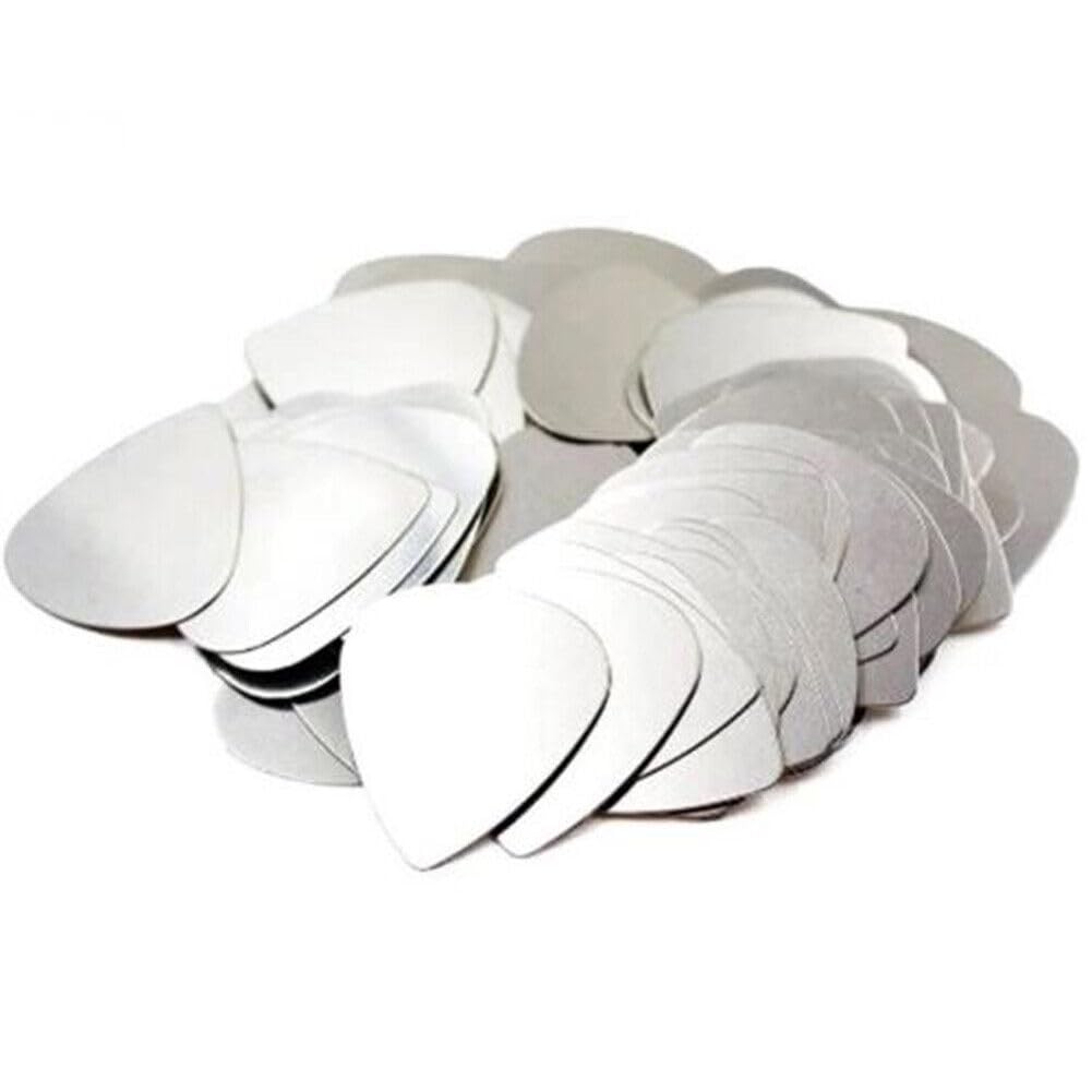 Amazon.com: 100PCS Stainless Steel Metal Guitar Picks 0.3mm New ...