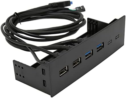 USB Front Panel Hub, 5Gbps Wide Compatibility 5.25 Inch USB 3.0 Front ...