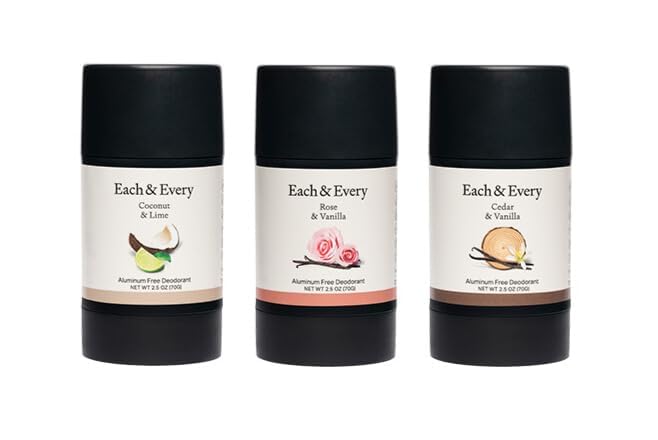 Amazon.com : Each & Every All Natural Deodorant - Aluminum Free ...