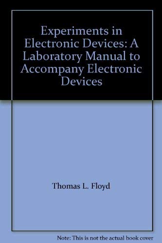 Buy Experiments in Electronic Devices: A Laboratory Manual to Accompany ...