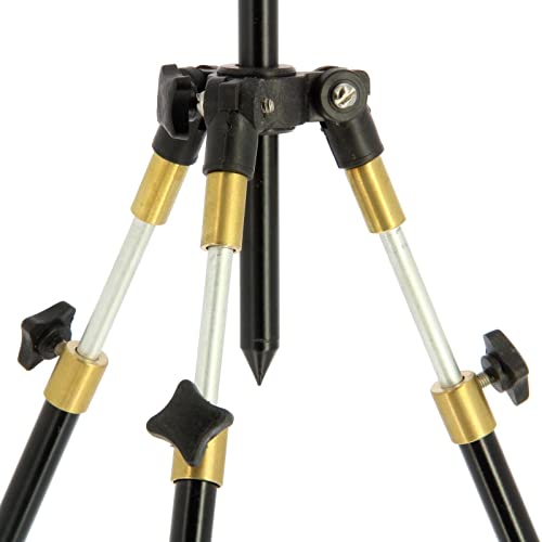DNA Leisure Fishing Tripod Rod Rest Fully Adjustable Legs & Banksticks ...