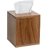 Amazon.com: MyGift Rustic Premium Solid Acacia Wood Square Tissue Box ...