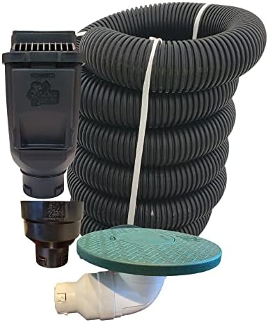 French Drain Man Downspout Extensions Kit (with Basin) Rain Gutter ...