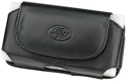 Amazon.com: Black Executive Leather Case Pouch for Lg Shine Cu720 ...