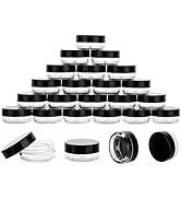 Amazon.com: 25 Count 5 Gram Sample Containers, Clear Lip Balm ...