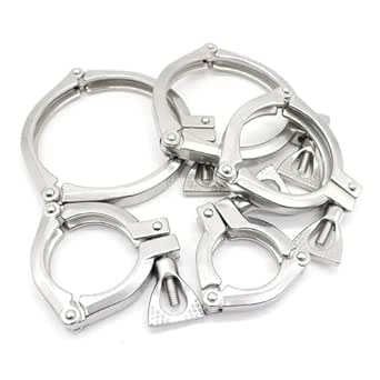 1PC SS304 Three Pieces Clamps ISO Three Segment Heavy Duty Tri-Clamp ...