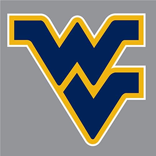 Amazon.com: West Virginia Mountaineers BLUE WV LOGO 4" Vinyl Decals WV ...