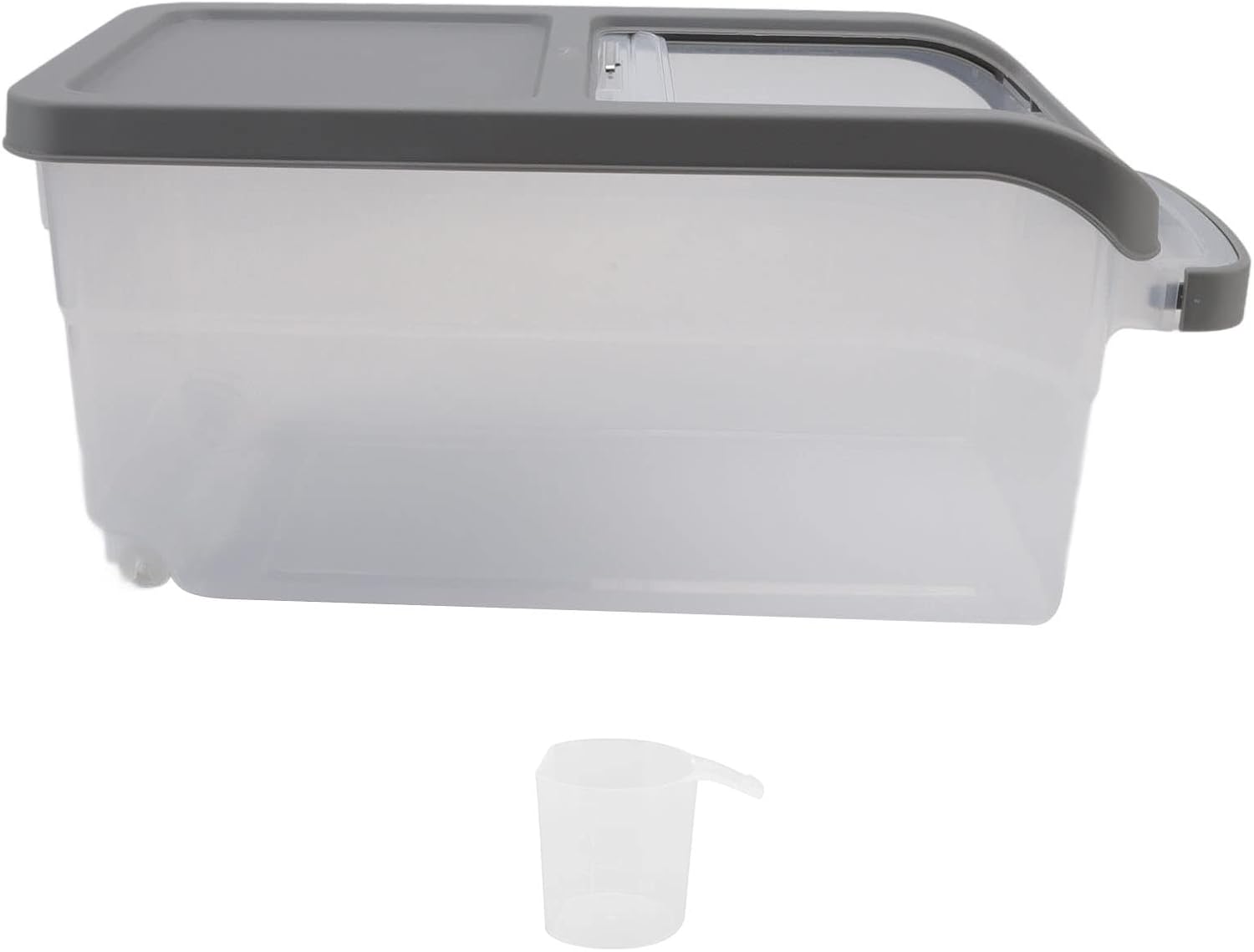 Amazon.com: MOTUZP 10KG Transparent Rice Storage Box Rice Dispenser ...