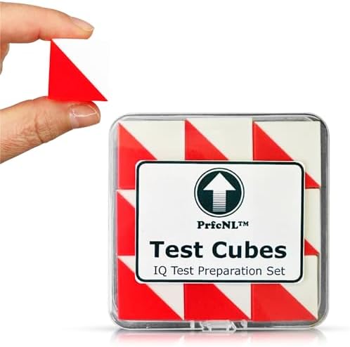 Amazon.com: PrfcNL IQ Test Cubes (Red and White) – 9 Kohs Cubes ...