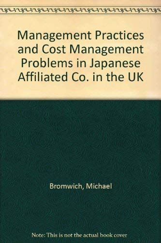 Amazon | Management Practices and Cost Management Problems in Japanese ...