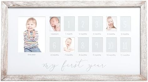Amazon.com: Pearhead My First Year Picture Frame, Baby's First Twelve ...