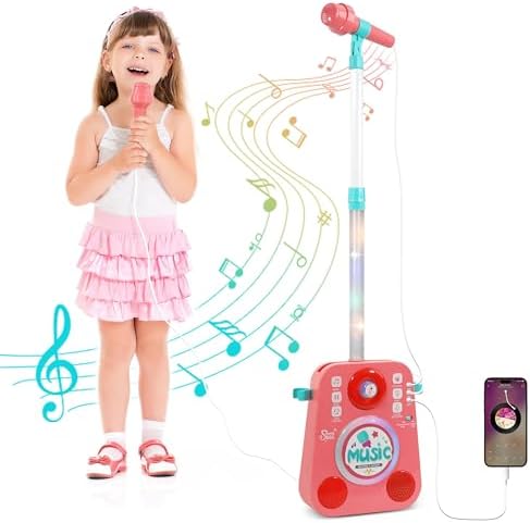 Amazon.com: Raimy Kids Karaoke Machine with 2 Microphones and ...