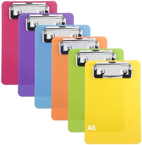 Amazon.com: Mity rain Plastic Colorful Mini Clipboard, Pretty Cute ...