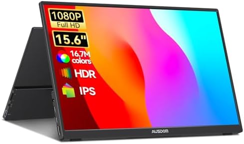 Amazon.com: GTEK Portable Monitor 15.8 Inch IPS Full HD 1920 x 1080P ...