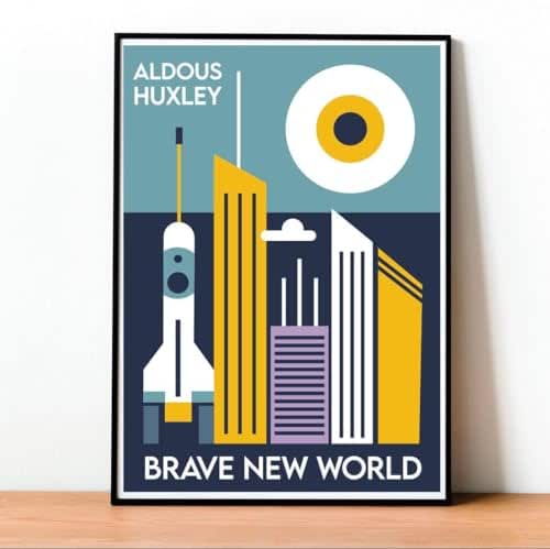 Amazon.com: Stunning Brave New World Poster by Aldous Huxley - Modern ...