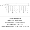 Lomotech Christmas Icicle Lights - 32Ft 8 Modes Waterproof Christmas ...