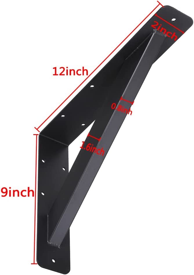 VANROUG 2Pcs Shelf Brackets, 90 Degree Shelf Brackets, Metal Heavy Duty ...
