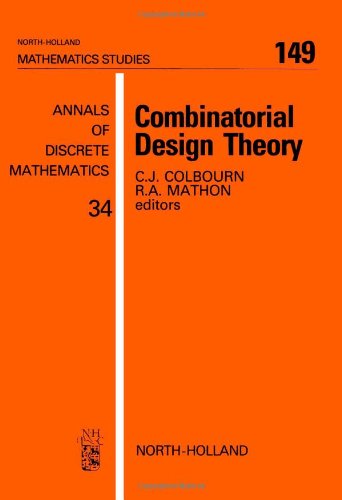 Combinatorial design theory (North-Holland mathematics studies): C.J. Colbourn: 9780444703286 ...